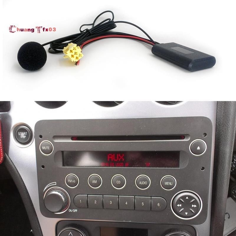 Car Bluetooth 5.0 Aux Cable Microphone Handsfree Mobile Phone Free Calling Adapter for Fiat ...