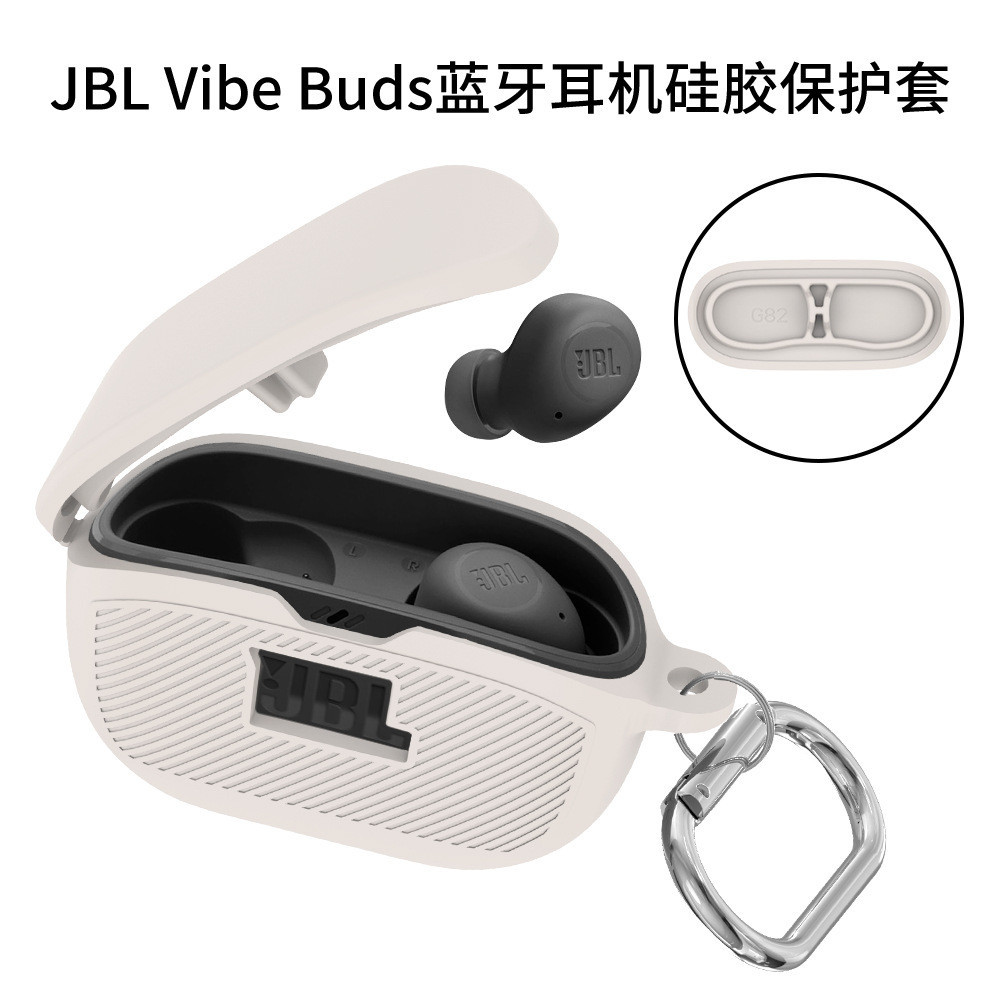 For JBL Wave Buds Case Silicone Soft Case Solid Color JBL Wave Buds ...