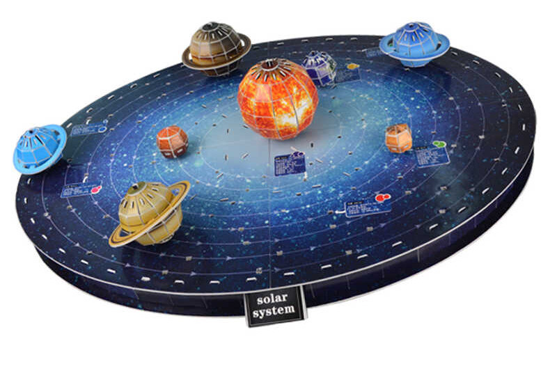 Paper 3D Model Solar System Planets Children's Handmade Puzzle Model ...