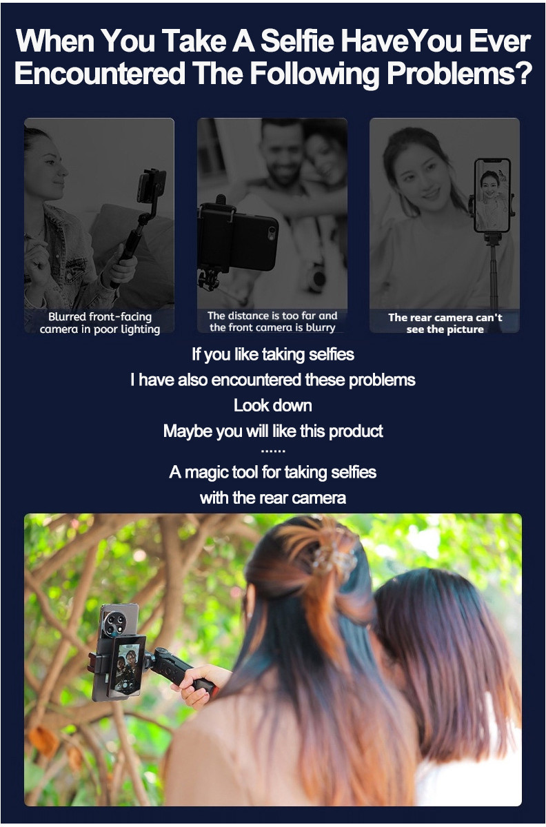 VL-PH01 Max Vlog Selfie Monitor Screen Magnetic Selfie Vlog Flip ...