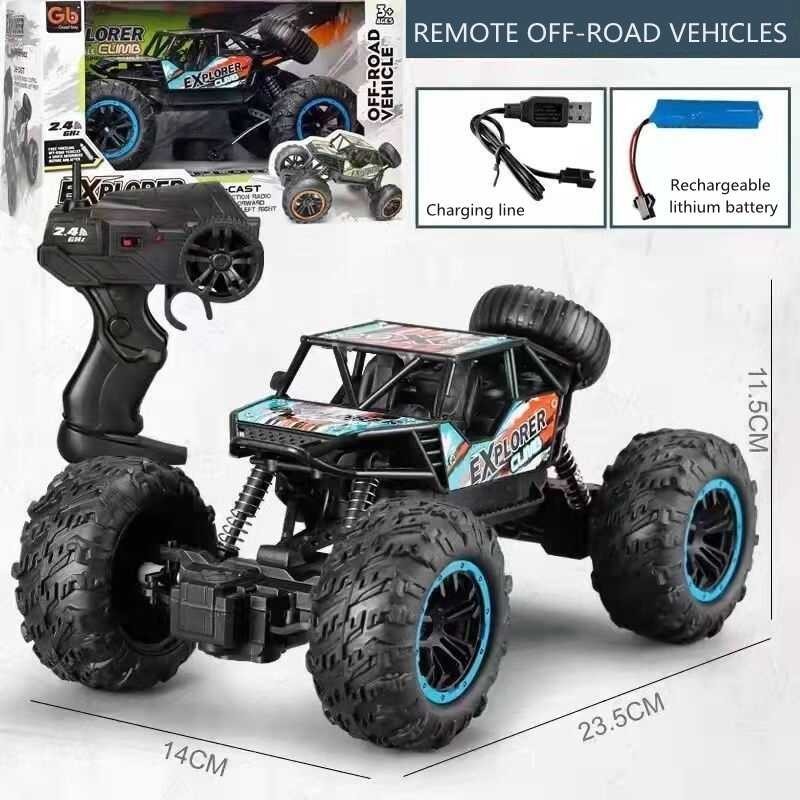 Wivo RC 1/16 Alloy 4WD Monster Truck Crawler 40MHz umakyat Car 4x4 ...