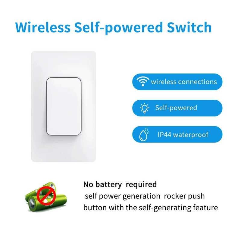 Smart Tuya Switch Set WiFi Wireless Remote Controller Timer No Battery ...