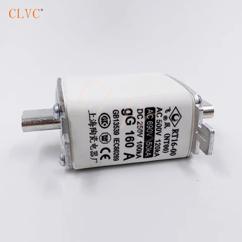 High quality white ceramics AC500V 660V CE HRC ceramic fuse NT00 fuse ...