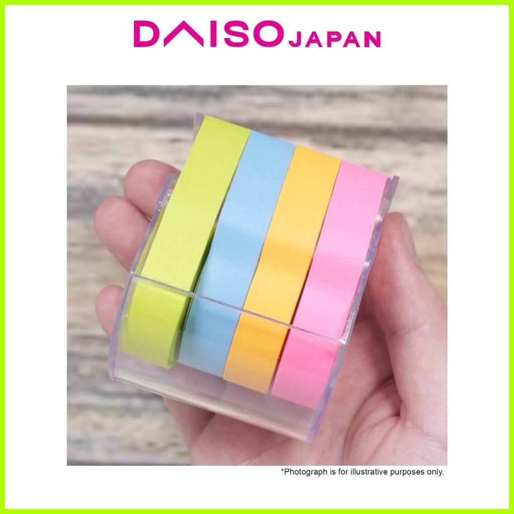 Daiso Roll-Type Sticky Note Dispenser (5m x 4 rolls) | Shopee Philippines