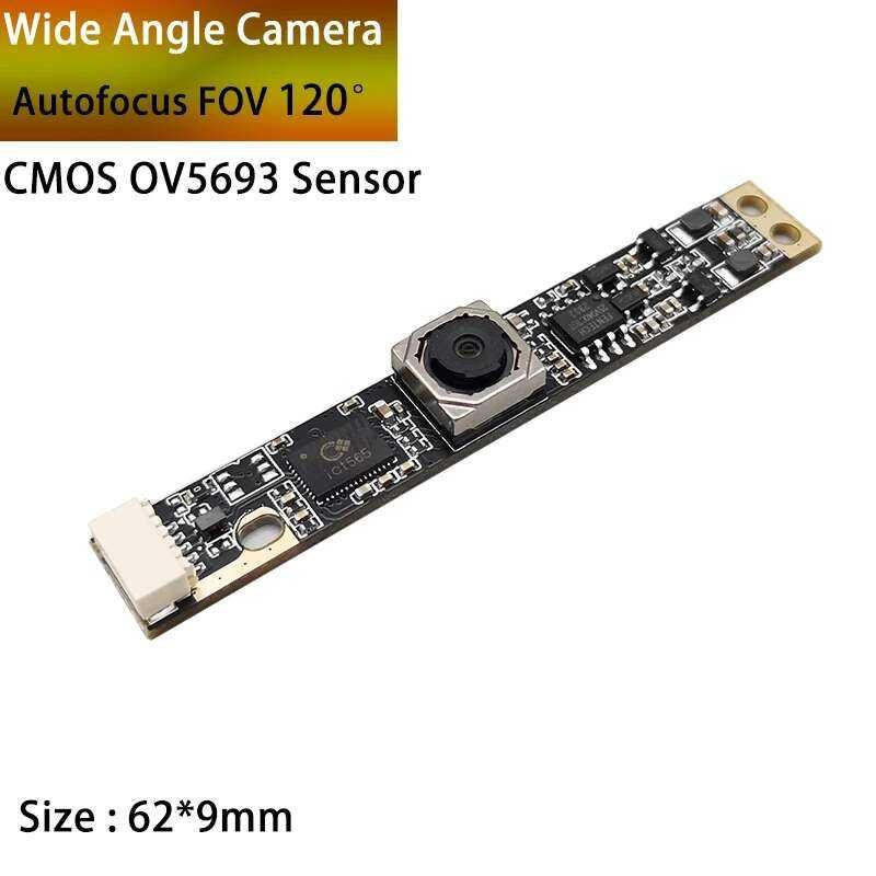 Industrial Automation Components 5Mp Wide Angle Camera Module 2K CMOS Ov5693 Autofocus 120 ...