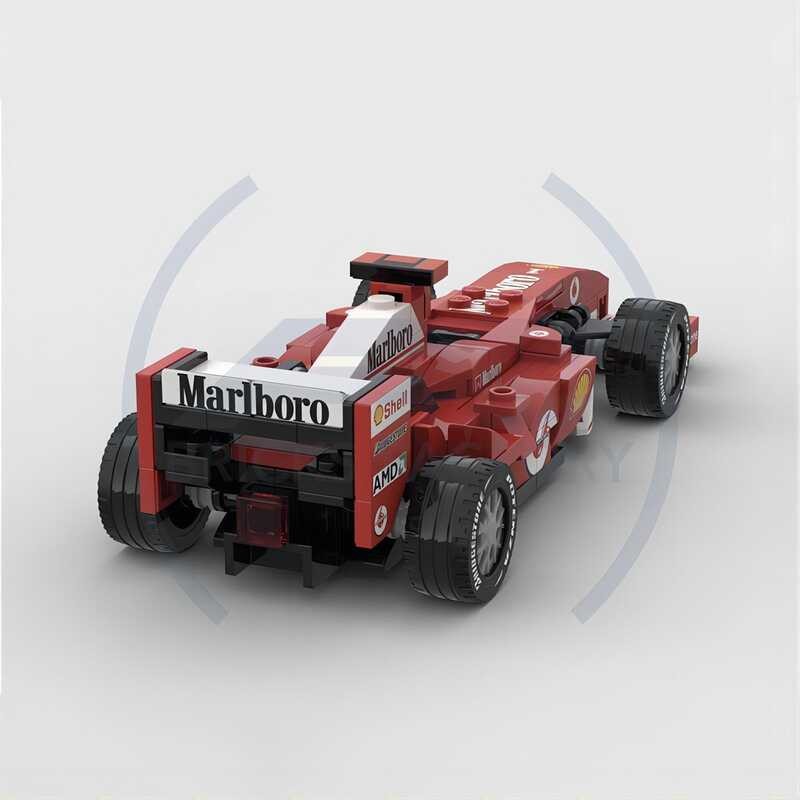 MOC-186965 Formula F1 F2004 Assembly Set Building Blocks Decoration ...
