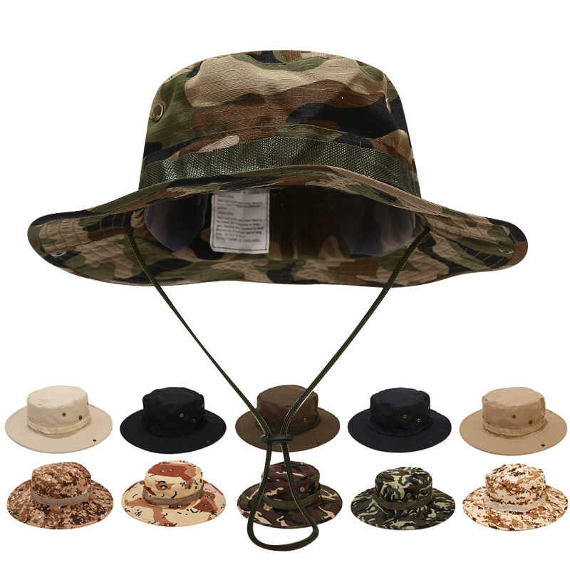 Lalaki Camouflage Bonnie Tactical Army Hats Military Panama Summer ...