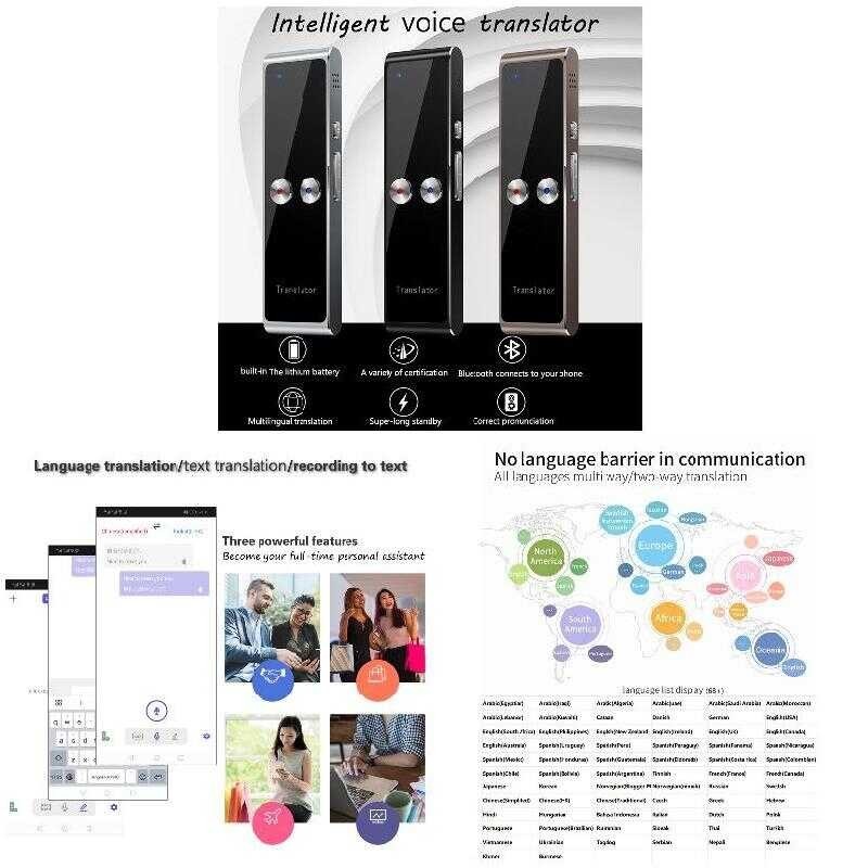 Translator Smart Language Device Handheld Voice Translation Hine ...
