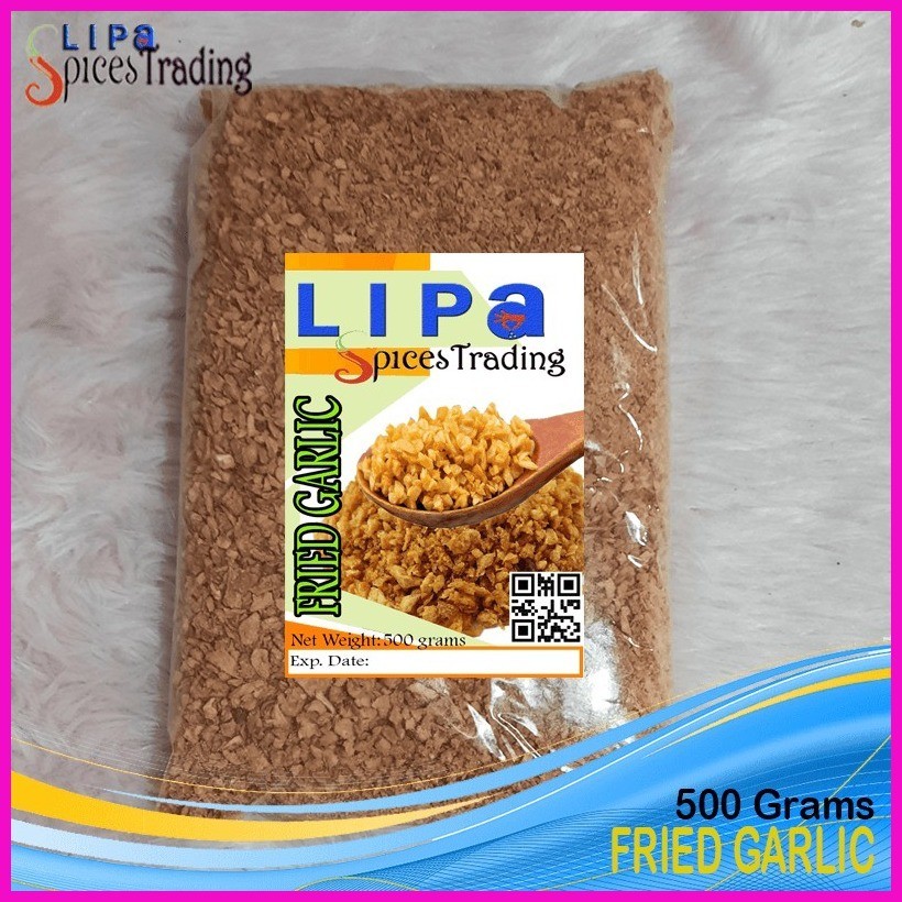 Lipa Spices Trading Fried Garlic 500Grams | Shopee Philippines