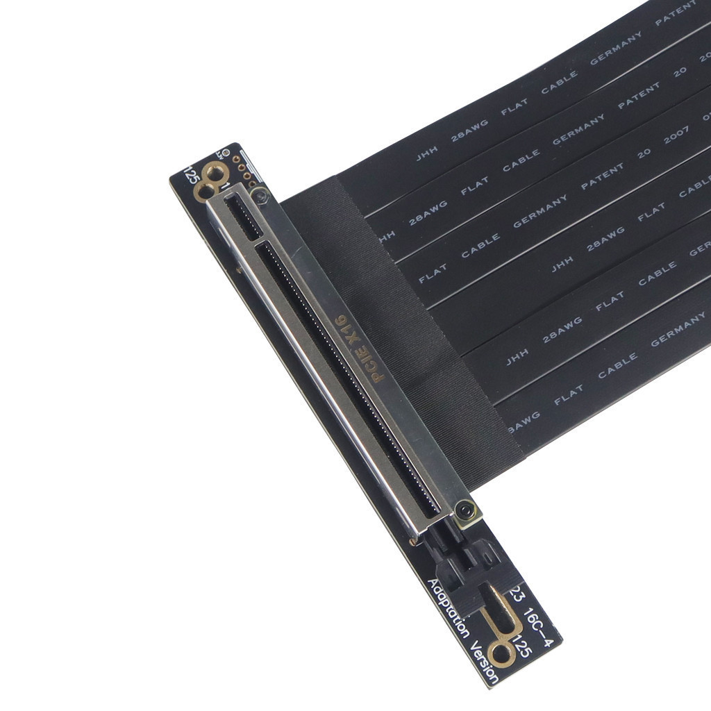 PCIe 3.0 4X 8X 16X Graphics Card GPU Extension Cable 90 Degree PCI ...