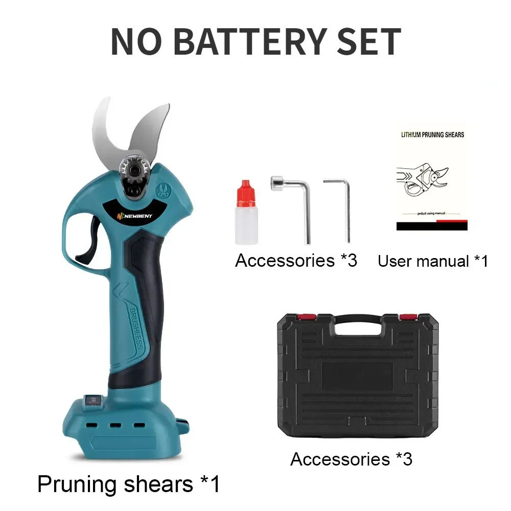 4 Gear Brushless Electric Pruner Handheld Cordless Orchard Shrub ...
