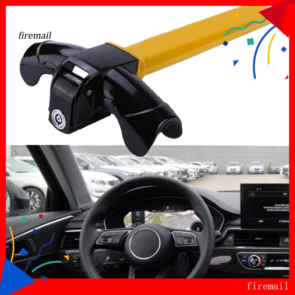 [FM] Anti-theft Steering Wheel Lock T Shape Sturdy Heavy Duty Steering ...