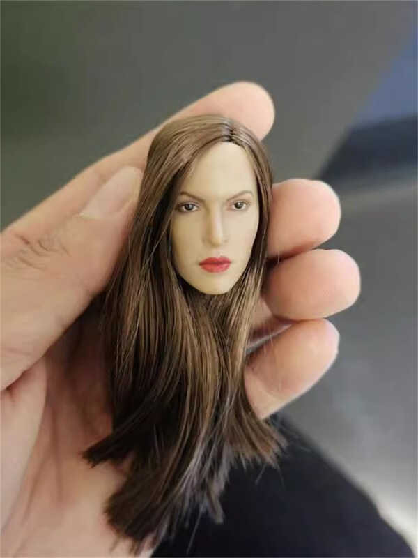 Gc029 1/6 Scale Long Hair European Celebrities High Quality Head ...