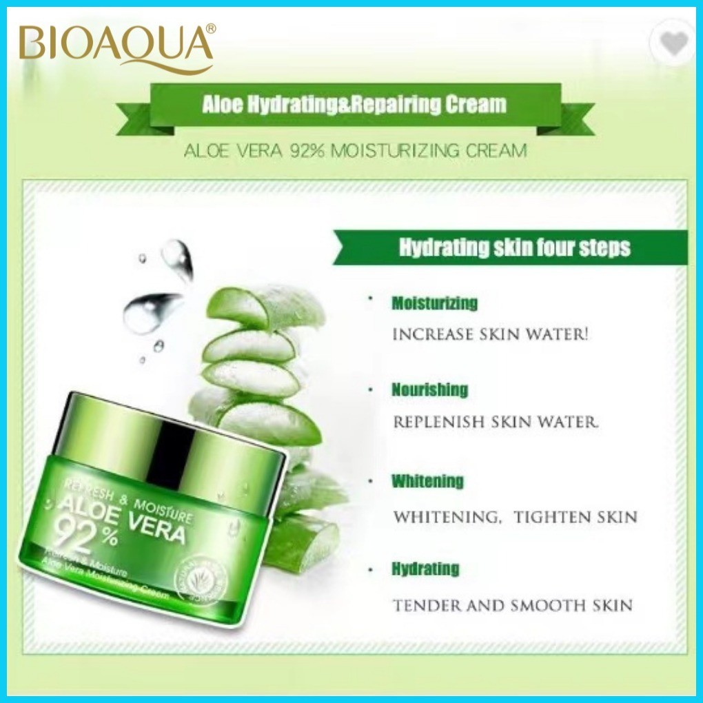 ♀ ORIGINAL Bioaqua Aloe Vera Gel Moisturizing Hydrating Brightening ...
