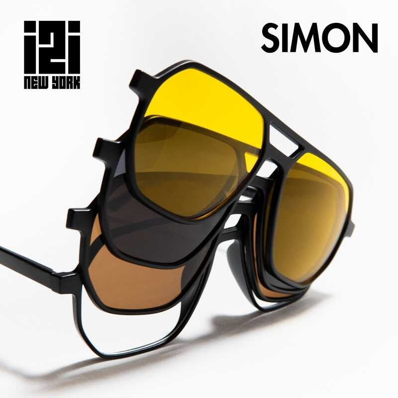 2in1 York SIMON i2i New Square Sunglasses Polarized Eyewear 21SP0624 ...