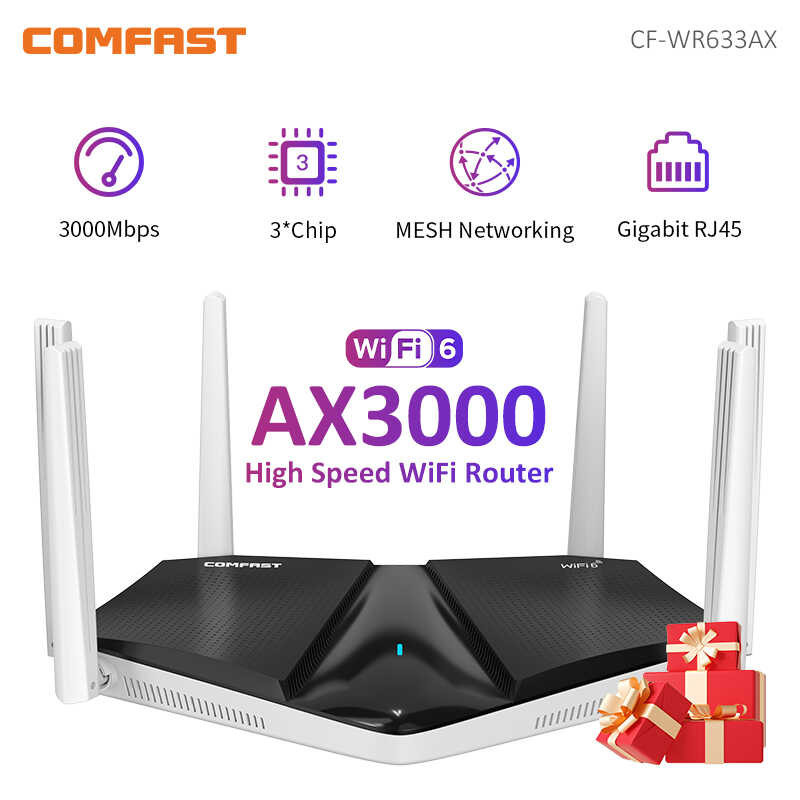 & COMFAST Ax3000 Mesh Gigabit Wifi 6 Dual Band 2.4G&5Ghz 3000Mbps ...