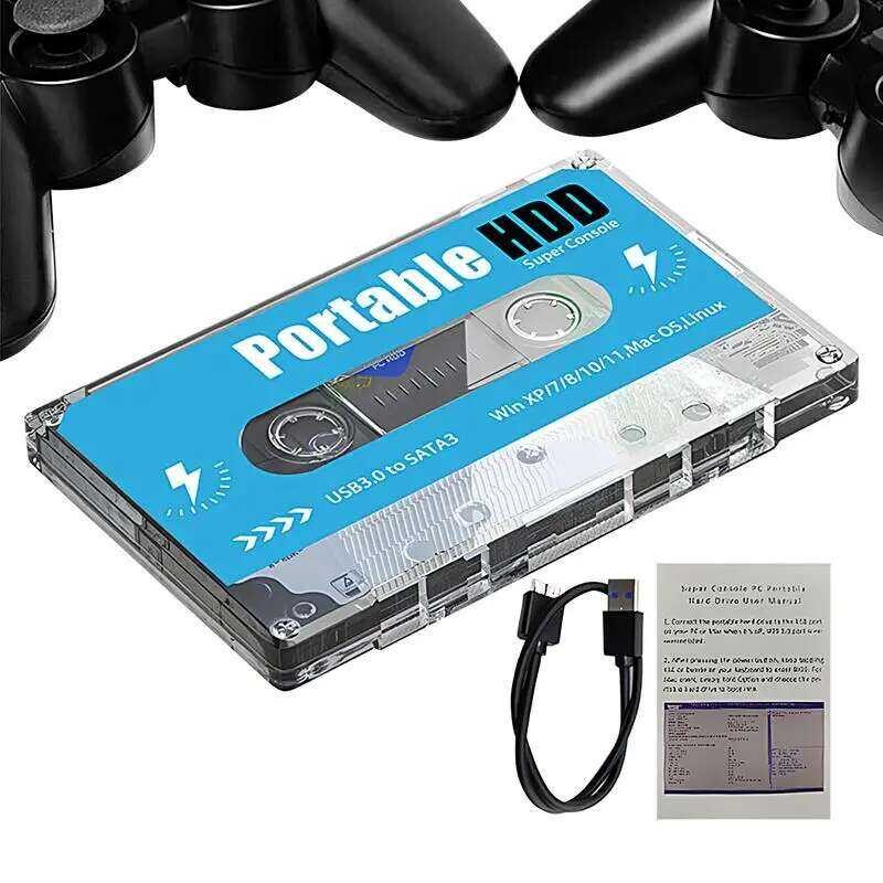 Super Console Batocera 500G Panlabas Na Hard Drive Disks Binuo 60000 ...