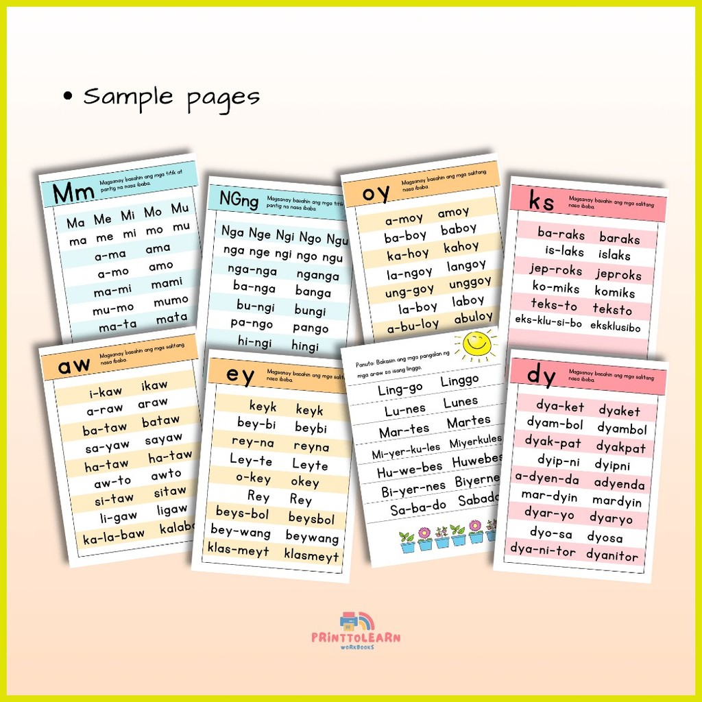 Pagsasanay sa Pagbasa sa Filipino, Diptonggo at ng mga Kambal-Katinig ...