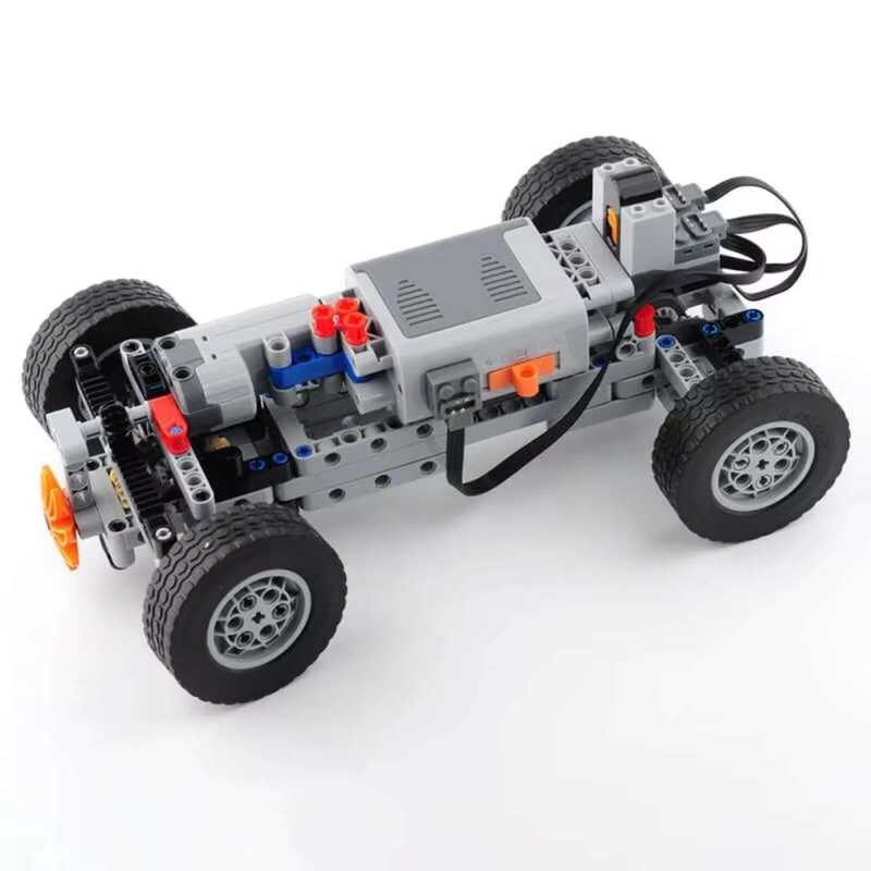 Four-Wheel 4WD Drive Technical Car Chassis Bricks MOC Parts IR Remote ...