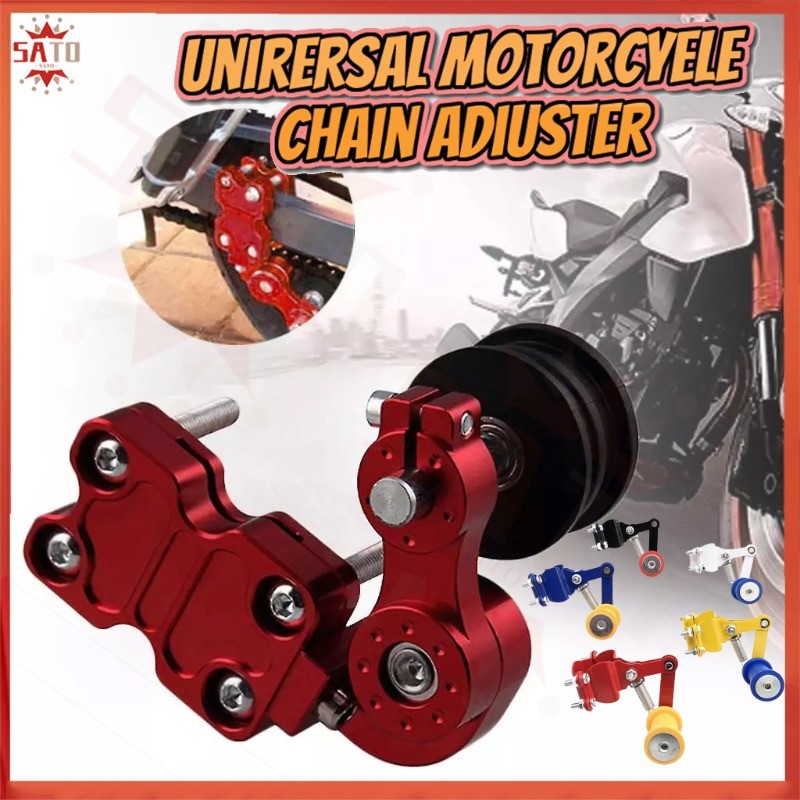 Universal Motorcycle Chain Adjuster Chain Tensioner Roller Motorcycle ...