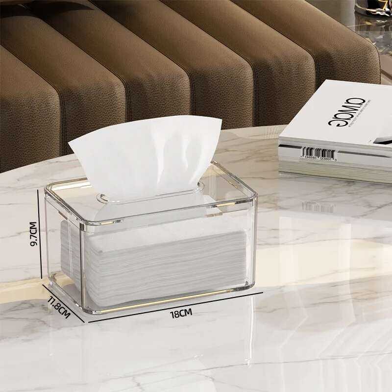 Clear 1Pc Plastics Transparent Restaurant Hotel Storage Paper Rack Home ...