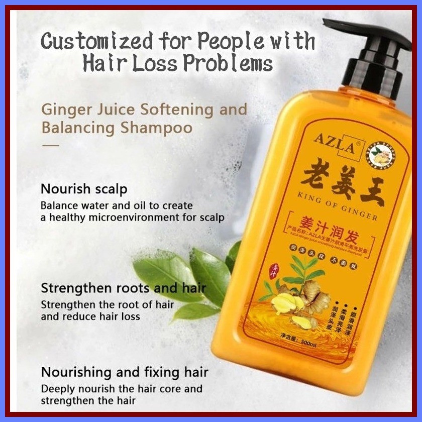 Original AZLA Ginger Hair Shampoo Hair Thick Anti-Hair-Loss Anti ...