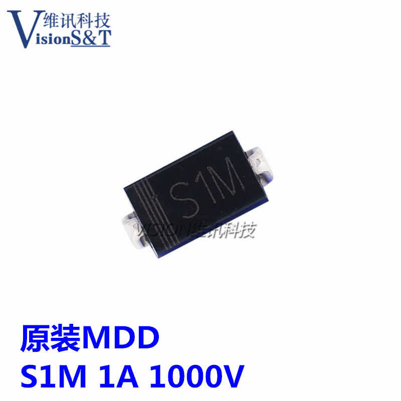 Original MDD S1M SMA (DO-214AC) 1A/1000V SMD universal diode | Shopee ...