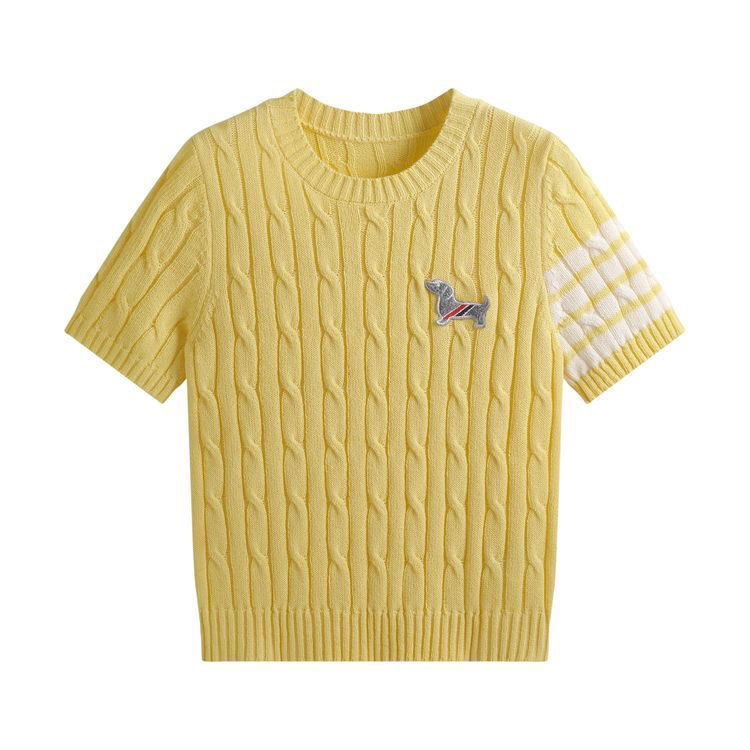 Thom browne TB Thom Browne TB New Tb White Design Sense College Style Puppy Embroidered Twist ...