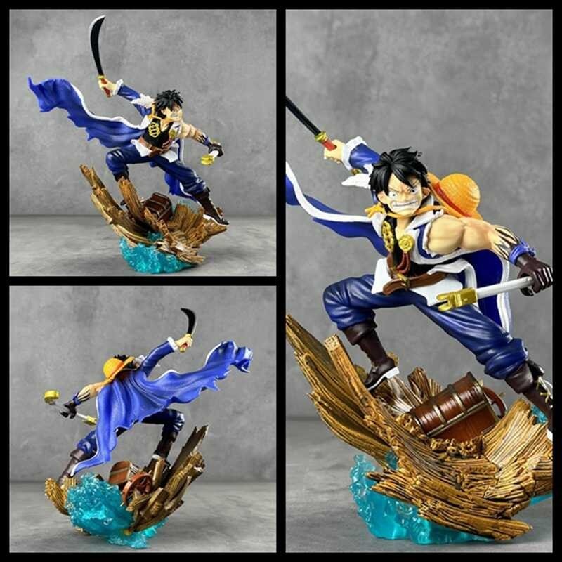 Anime One Piece GK Straw Hat Legion Fantasy Luffy Battle Form Statue ...