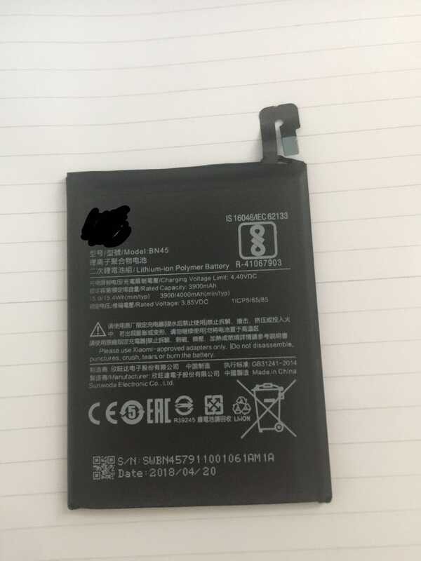 Xiaomi Hongmi NOTE 5 Mobile Phone Battery Bn45 Battery Bn4 | Shopee ...