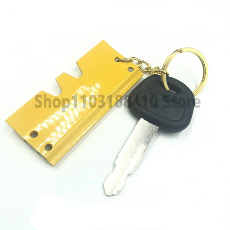 Excavator Parts Ignition Car Start Key Decorative Chain Plate For Sy ...