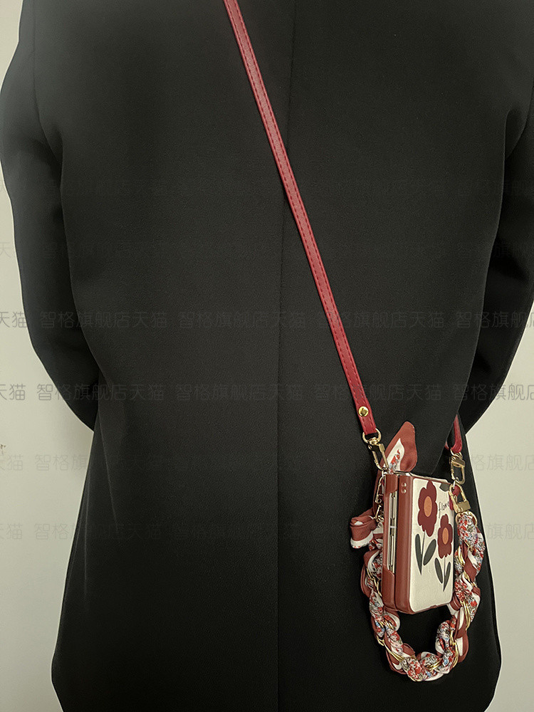 LUSHUO Phone Case for OPPO Find N3 N2 FLIP Flower Leather Back Cover ...