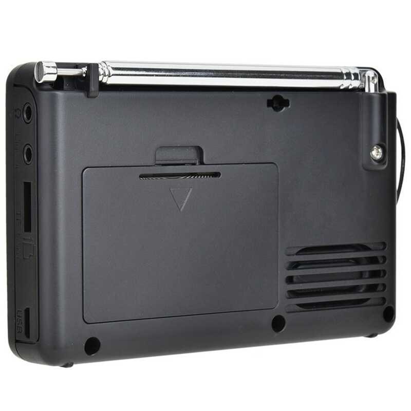 Full Hanrongda K-603 Band Radio Bluetooth FM AM SW Portable Pocket Radios Mp3 Digital REC ...