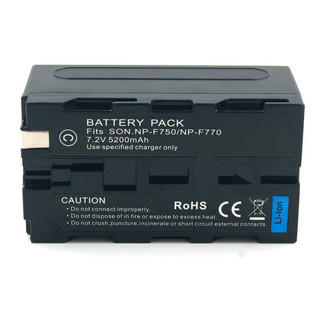 NP-F750 NPF750 7.2V 5.2Ah Li-ion Camera Rechargeable Battery for Sony ...