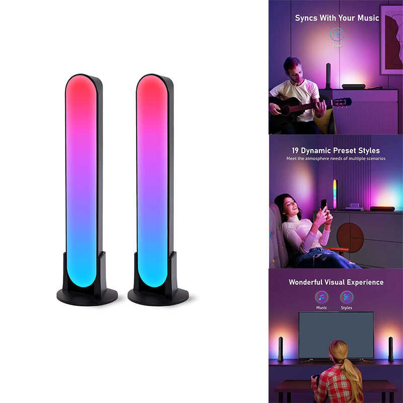 LED With Smart Bar RGB Atmosphere Music Synchronization Multiple Modes ...