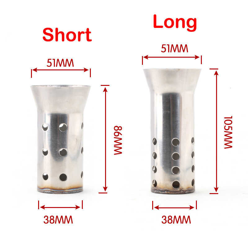 Hexagonal Motorcycle Tuned Exhaust Pipe Universal Cannoll Tuning ...