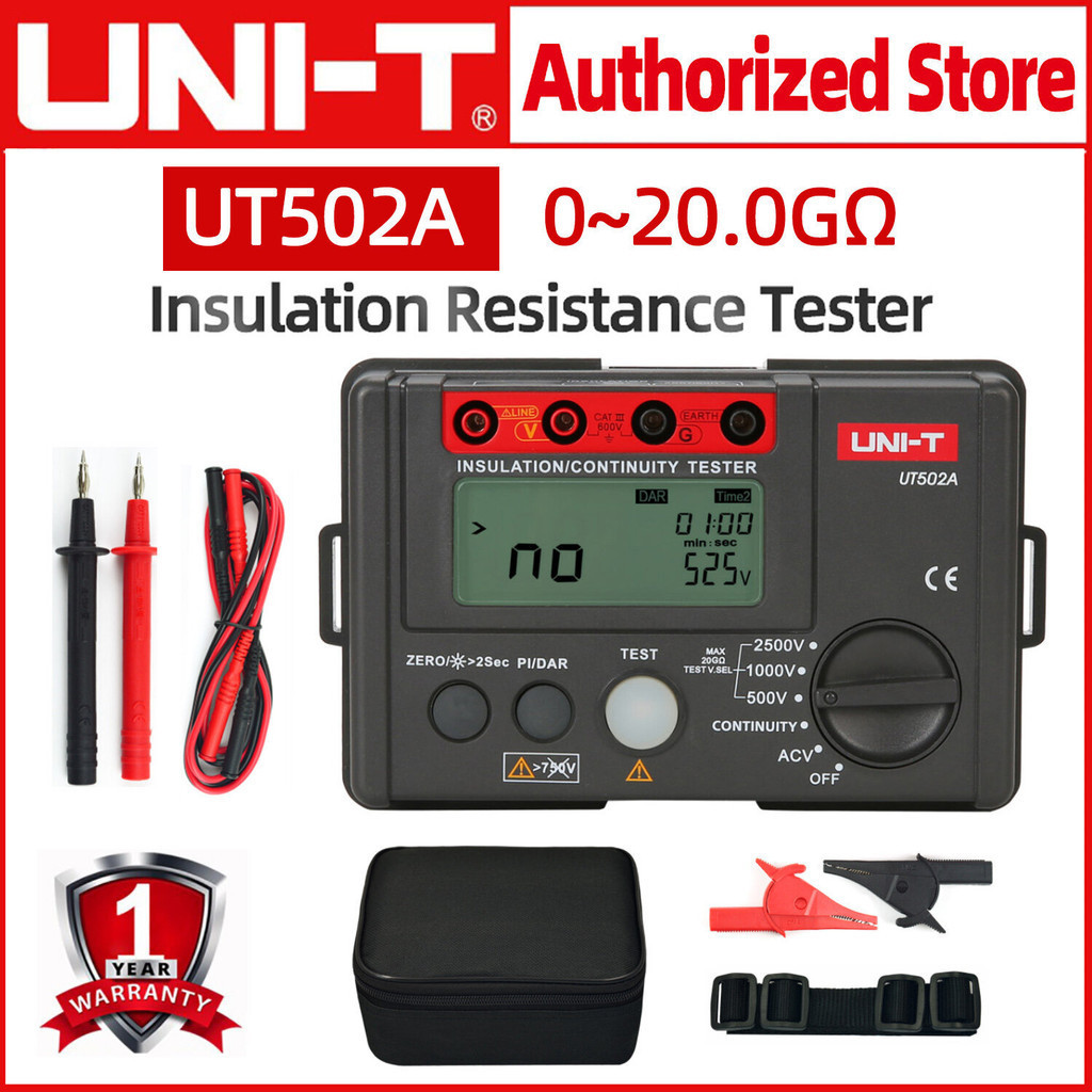 【Available】UNI-T UT501A UT502A 1000V 2500V Insulation Earth Ground ...