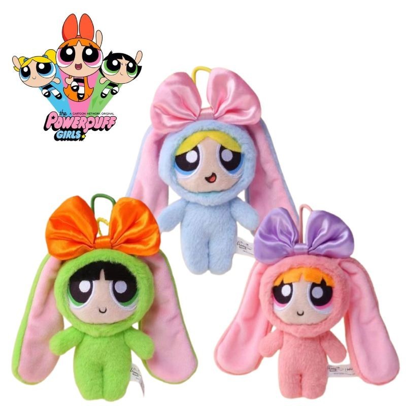 The Powerpuff Girls Plush Pendant Rabbit Toy Doll 12cm Girl Gift Cute ...