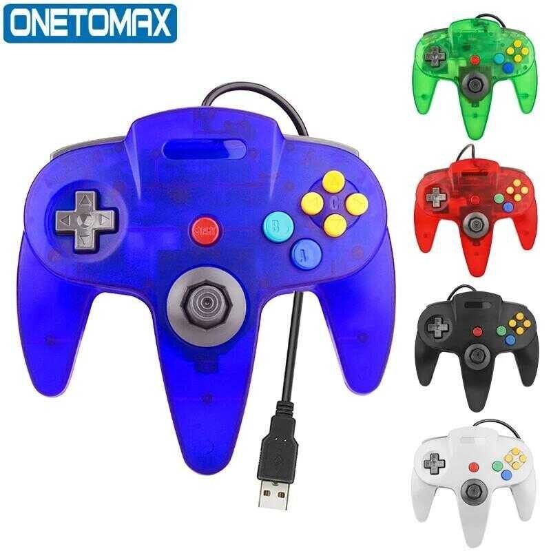 2024 New N64 Controller Classic Wired Remote Control Gamepad Gaming ...