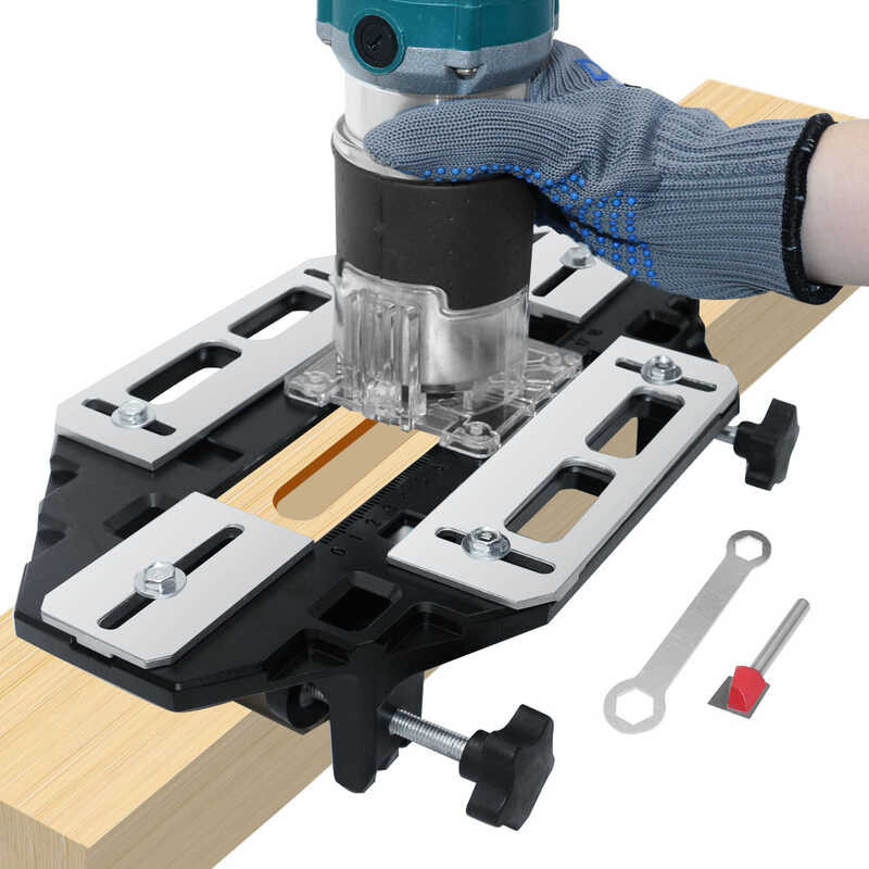 Template Guide Jig Woodworking Hole Opener Positioning Slot Locator ...