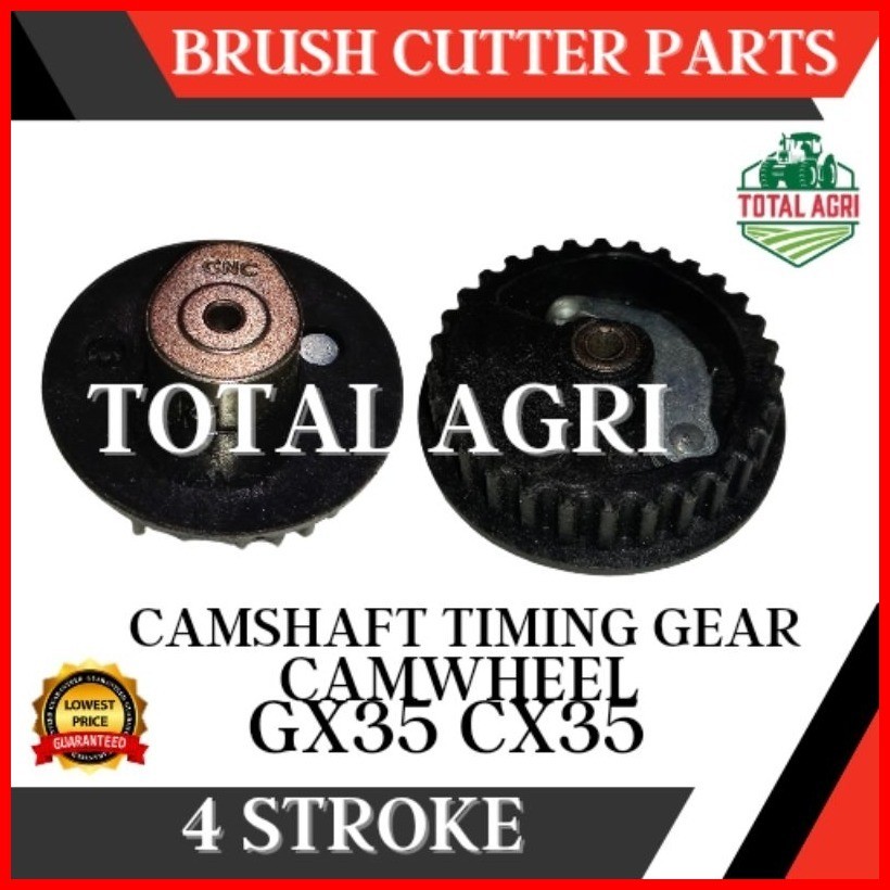 ♈ Camwheel Camshaft Timing Gear 4 stroke Grass Cutter Brush Cutter GX35 ...