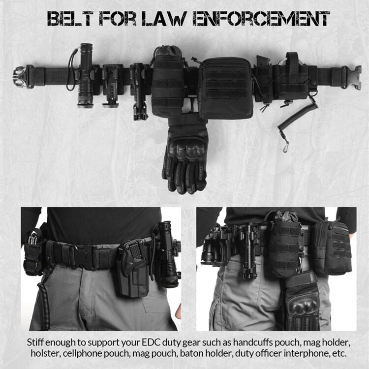 Men's Belt 5Cm Wide Adjustable Outdoor Heavy Duty Combat Nylon Webbing ...