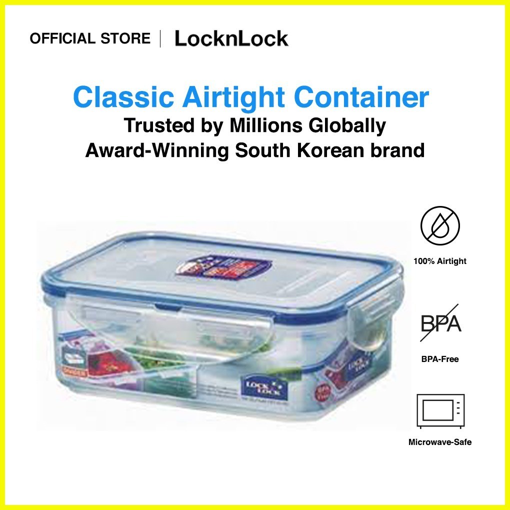 LocknLock Classic Airtight Rectangular Food Container 460ML HPL814 ...