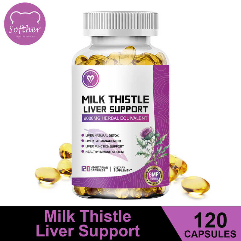 LY SOFTHER Milk Thistle Liveraide Silymarin Capsule With Dandelion Root ...