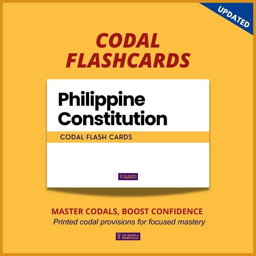 Philippine Constitution (Codal Flashcards) | Shopee Philippines