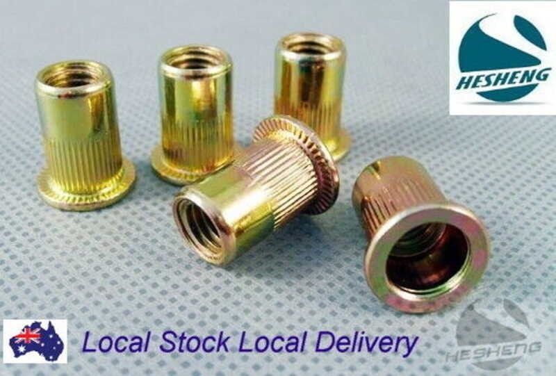 M4 M5 M6 M8 M10 Large Flange Zinc Plated Steel Nutsert Rivnut Nutserts ...