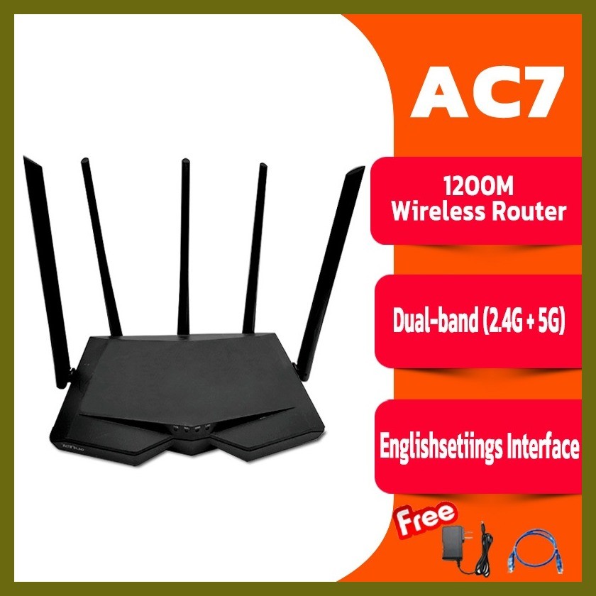 USED）AC7 AC1200M Smart Dual Band 2.4GHZ/5GHZ Wifi Router(English ...