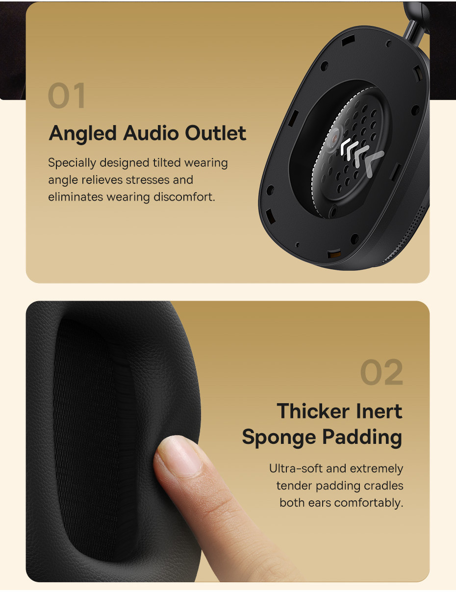 Baseus H1 Pro Wireless Headphone Bluetooth 5.3 -48dB Active Noise ...