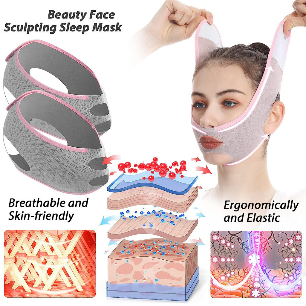 Sevich Beauty Face Sculpting Sleep Mask V Shaped Face Lifting Bandage ...