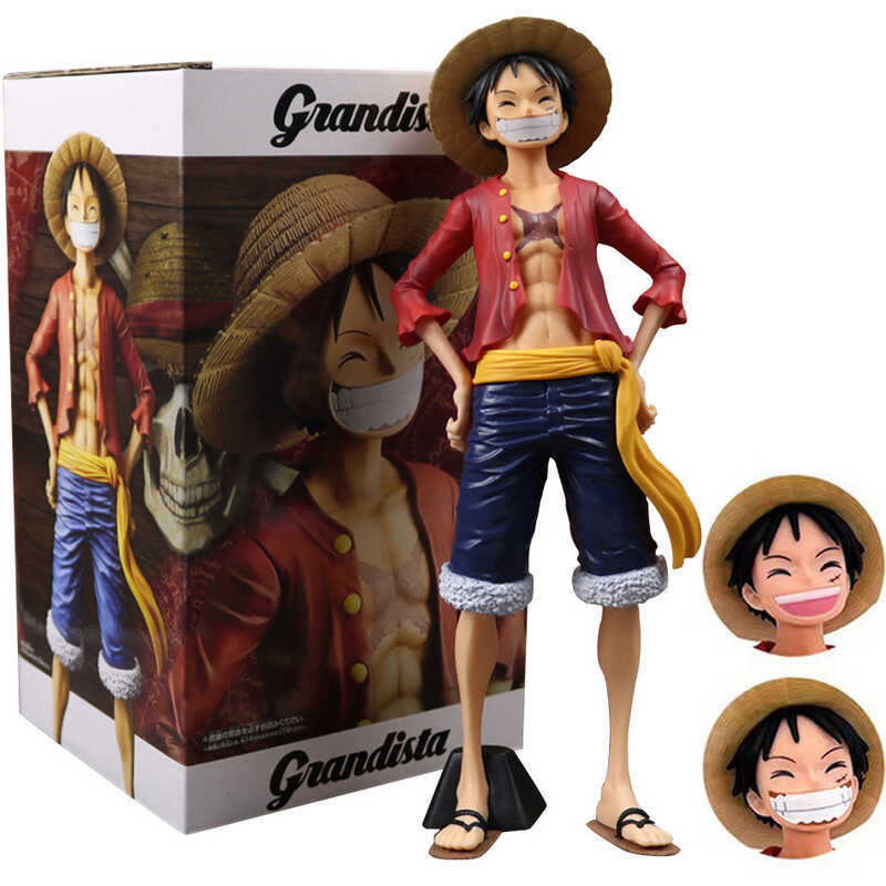 NEW 28Cm One Piece Anime Figure Confident Smiley Luffy Tatlong Form ...